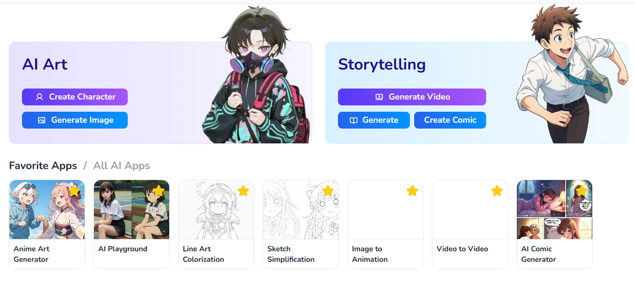 Create Anime Art Easily: KomikoAI Video & Character Tools